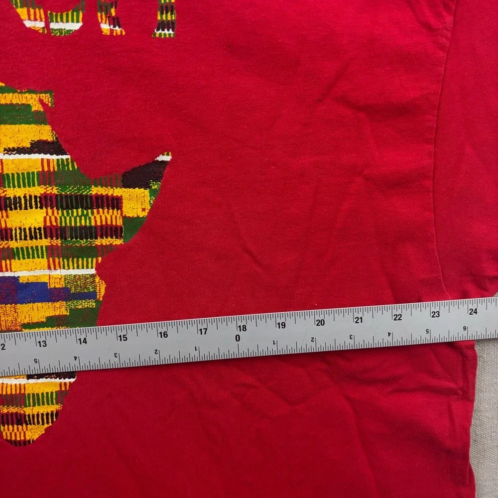 Hanes | Shirts | Red Africa Kente Cloth Graphic Vintage Beefyt Usa Made ...